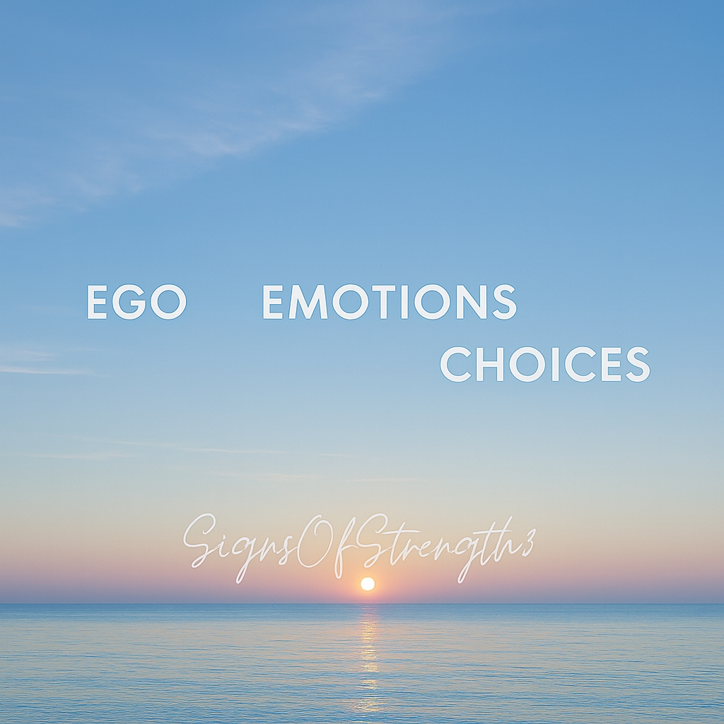 Mastering Ego, Emotions & Choices – SignsOfStrength